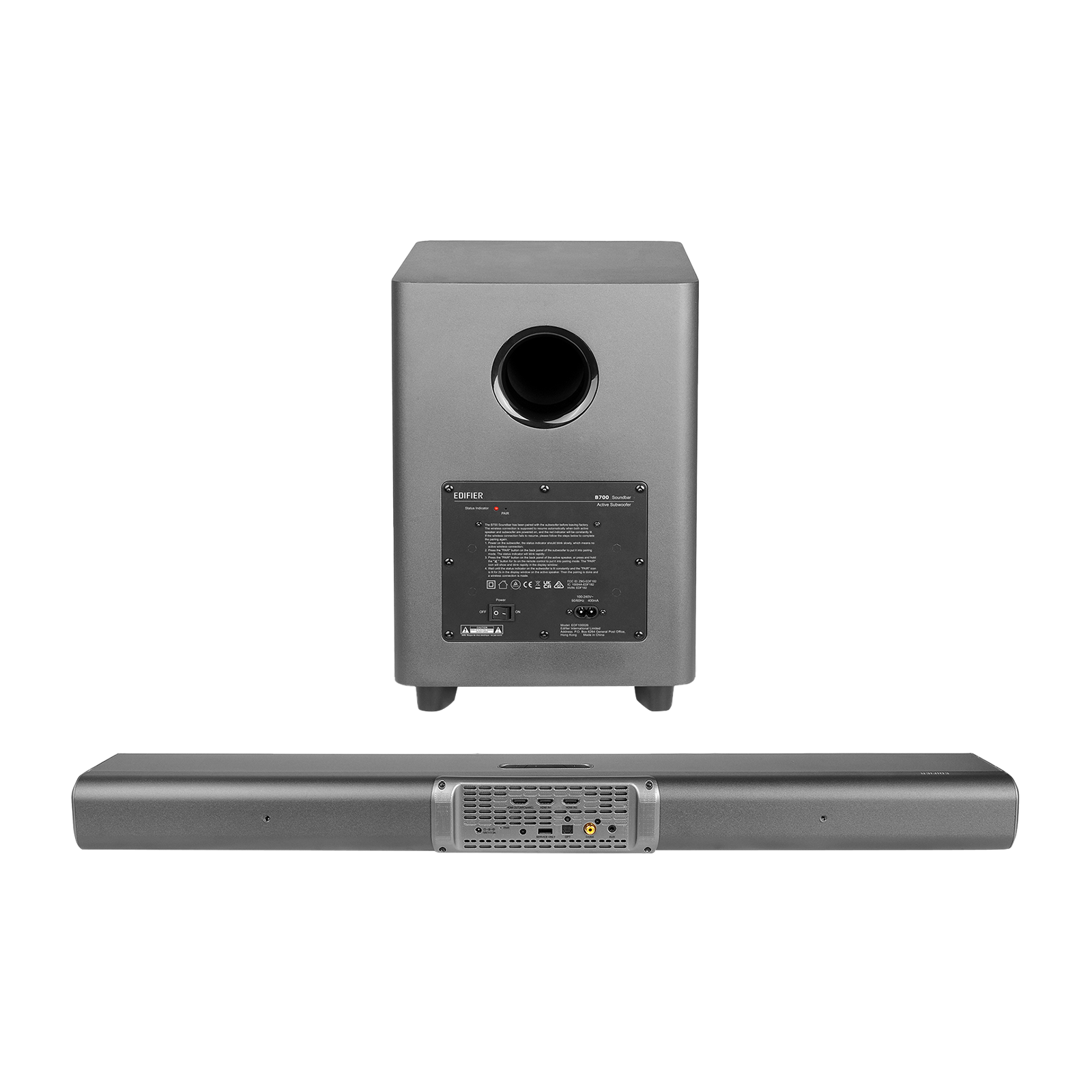 Edifier B700 Dolby Atmos_ Speaker System - 5.1.2 Soundbar with Wireless ...